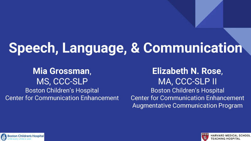 Early Communication Development - Speech, Language, & Communication.