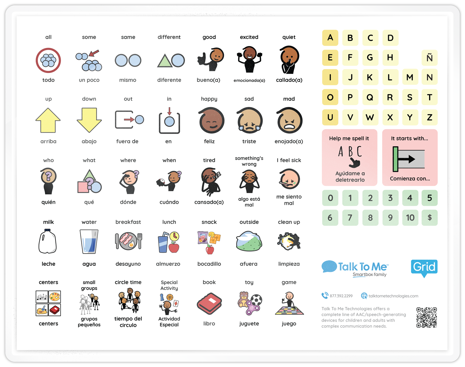 Communication Board, Laminated School, Every Piece Matters